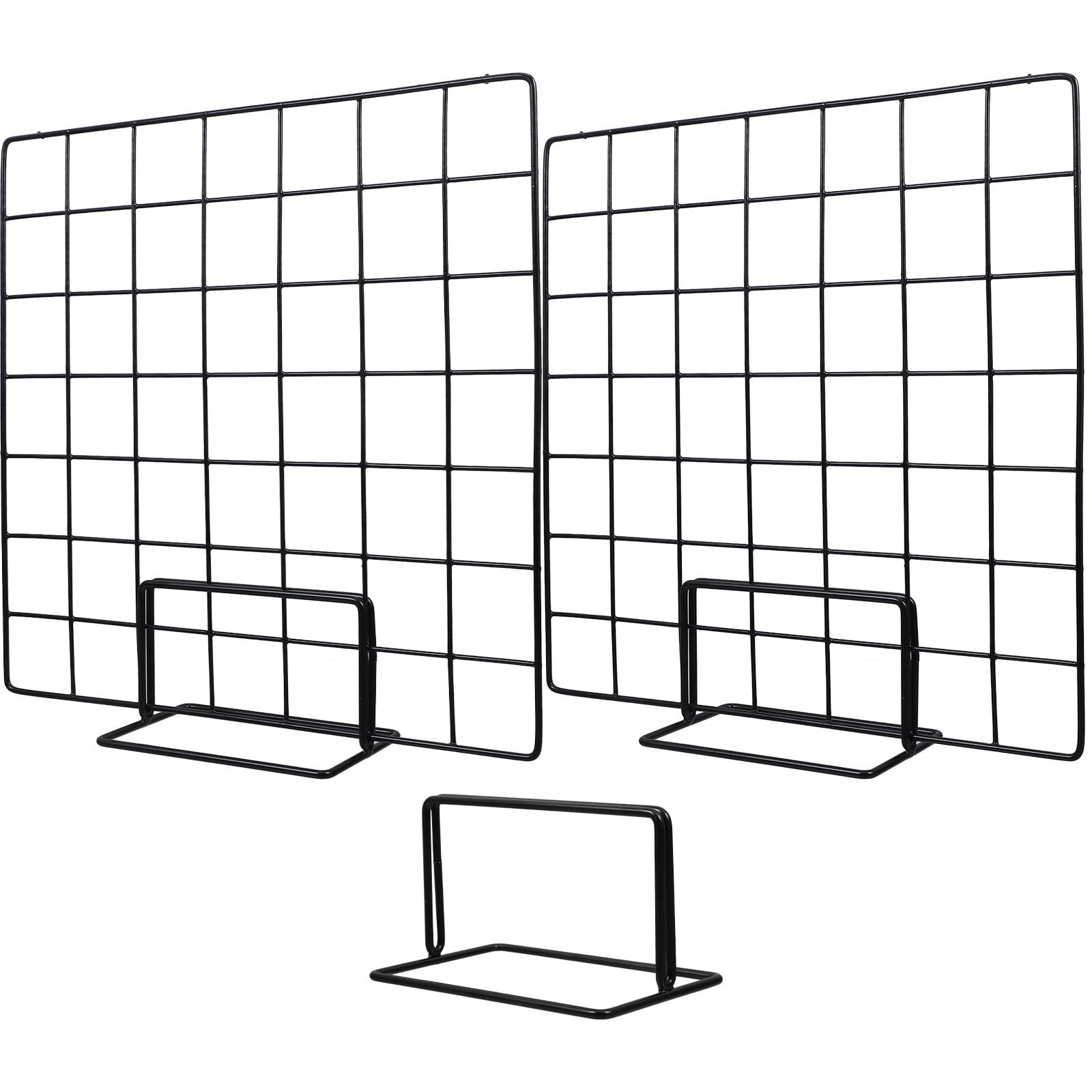DECOMELODY 5Set Iron Grid Display Rack Square Grid Shape Wall-Mounted ...