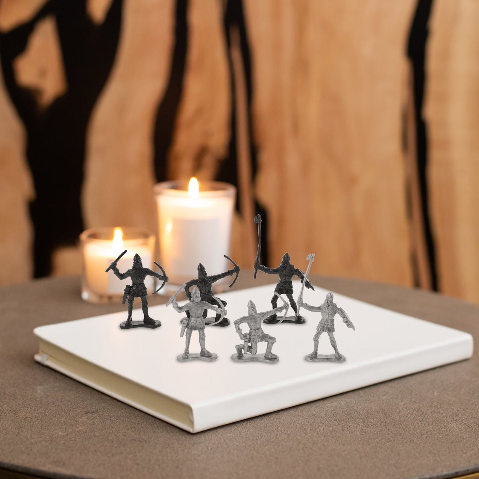 DECOMELODY 60Pcs Miniature Army Men Medieval Soldier Action Figures for ...