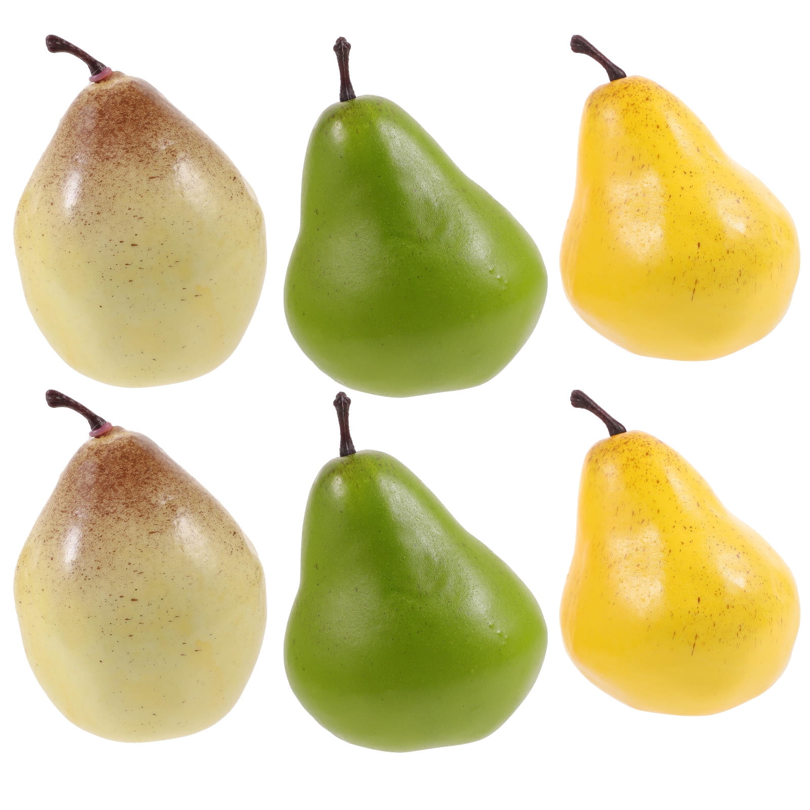 DECOMELODY 6Pcs Fruit Model Pear Shaped Pear Models For Home And Shop ...