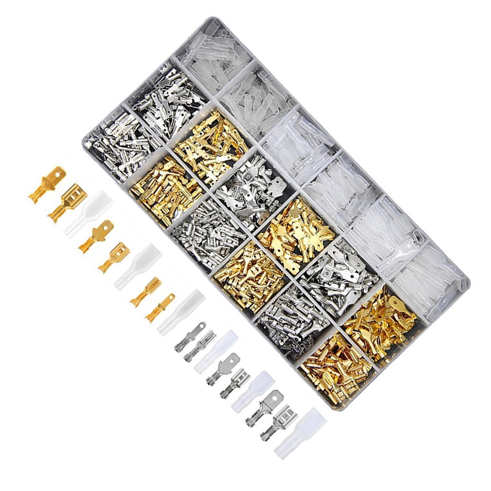 DECOMELODY 720Pcs Spade Electrical Connectors Kit Assorted Color Copper ...