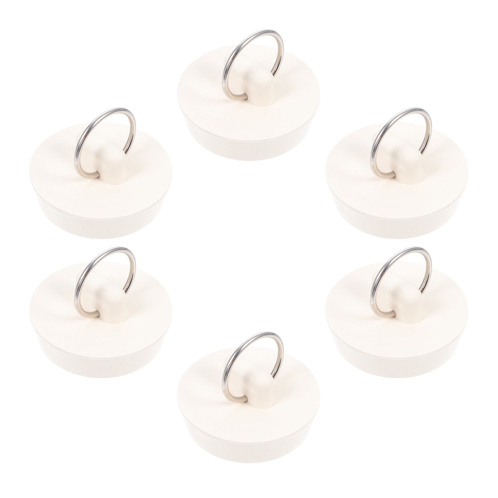 DECOMELODY Bathtub Plug 6Pcs in White for Homeowners and Hotel ...