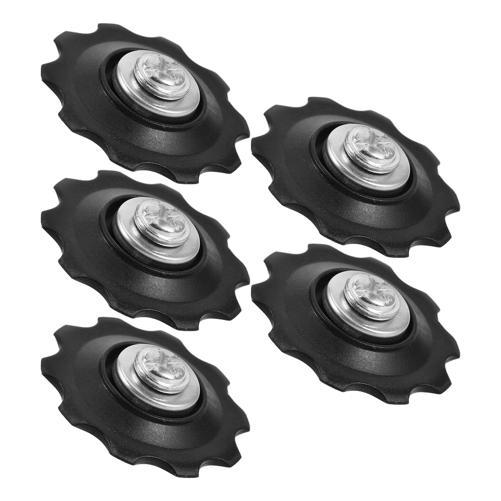 DECOMELODY Bike Upper Guide Pulley 5Pcs Black Plastic Iron For Mountain ...