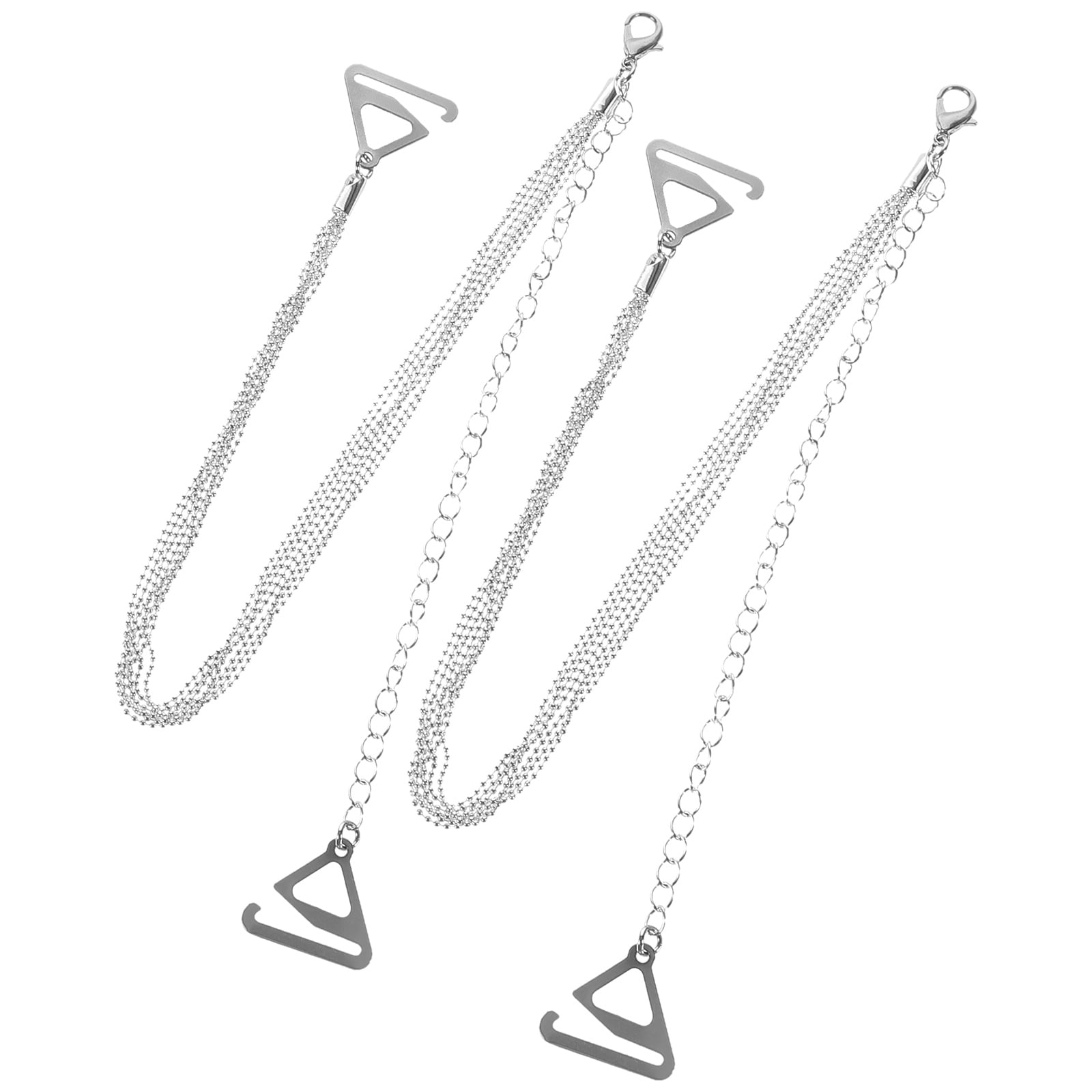 DECOMELODY Bra Strap Cross Halter Neck 1 Pair in Metal and Transparent ...