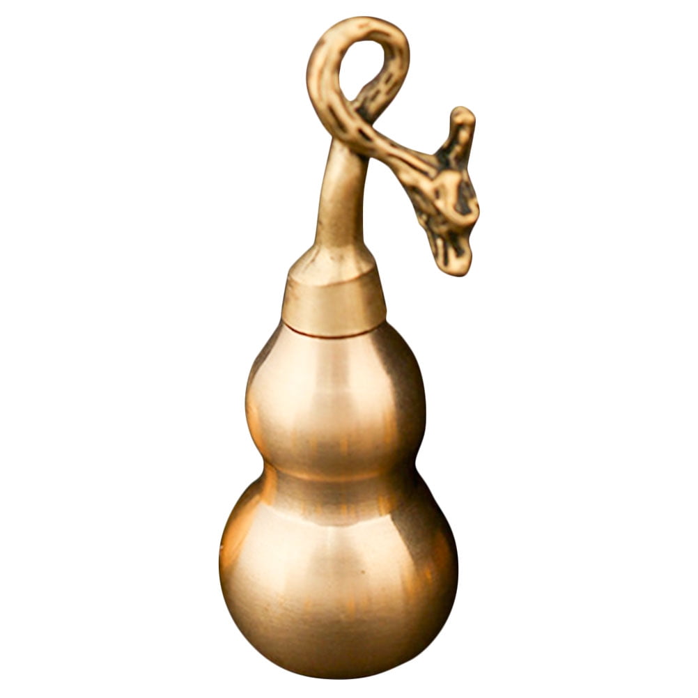 DECOMELODY Copper Gourd Figurine Gourd Shape Home Decor 2.75x0.98x0 ...