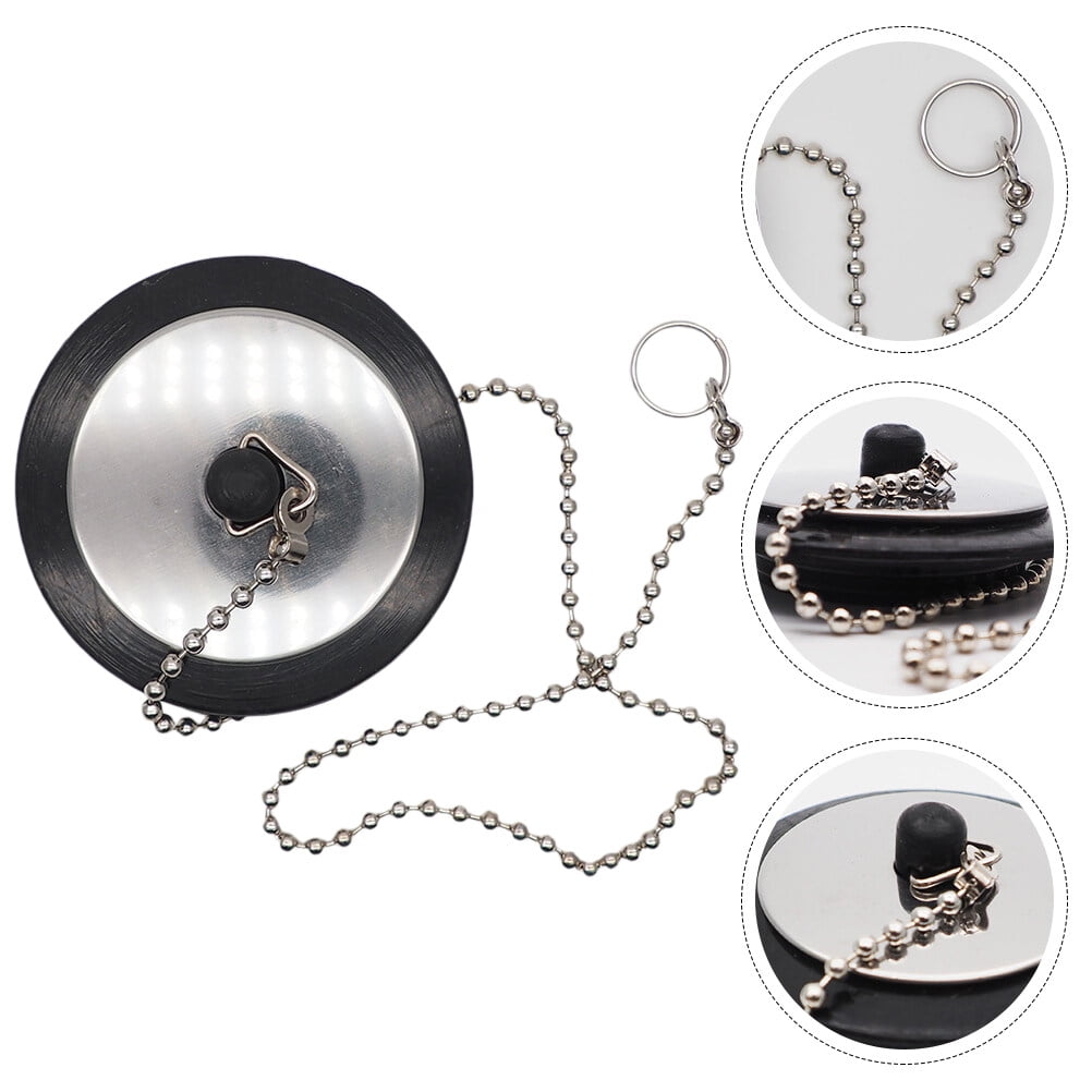DECOMELODY Drain Plug 5Pack Waterproof Simple and Design Sink Strainer ...