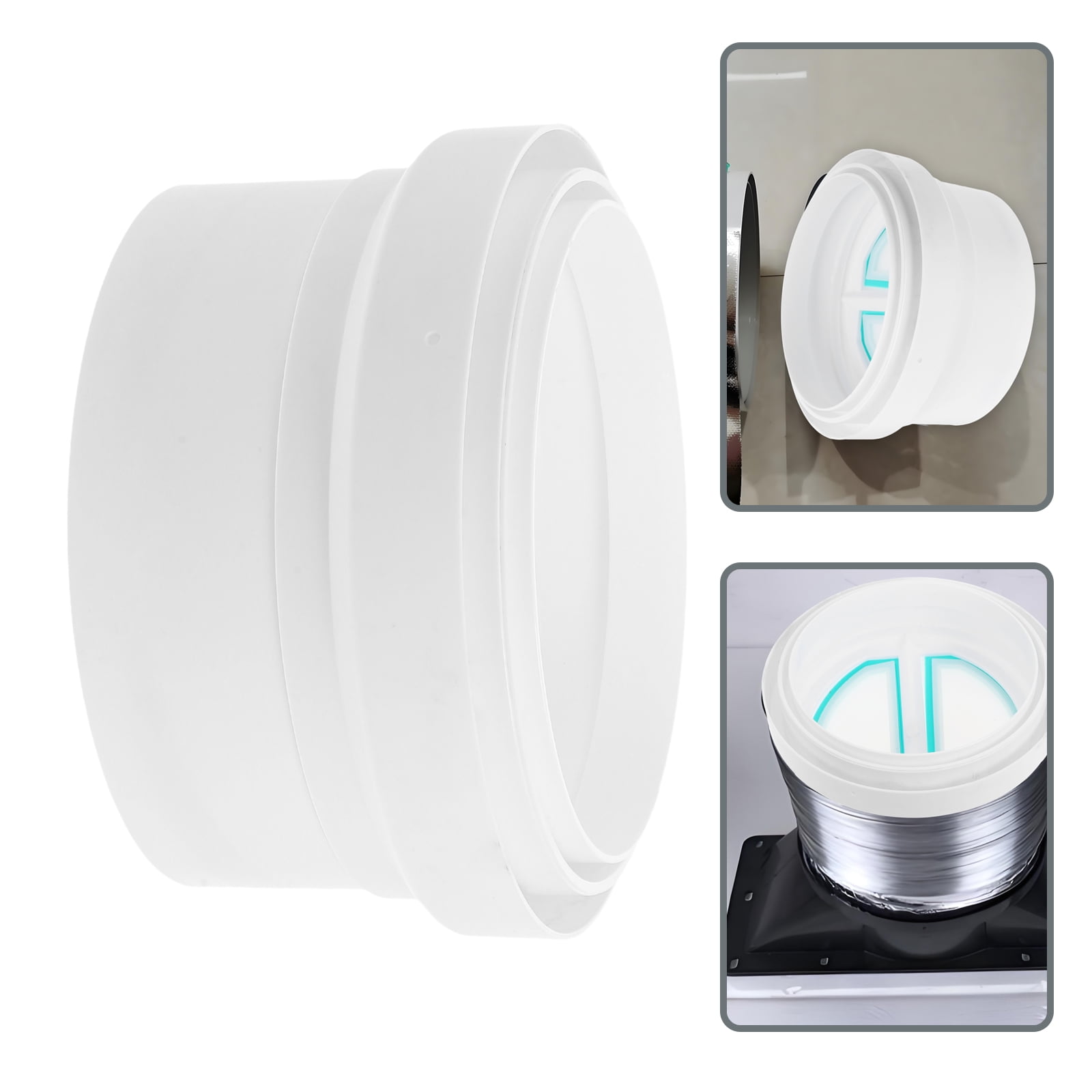 DECOMELODY Duct Reducer 1Pack Range Hood Check Valve Sealed Design For ...