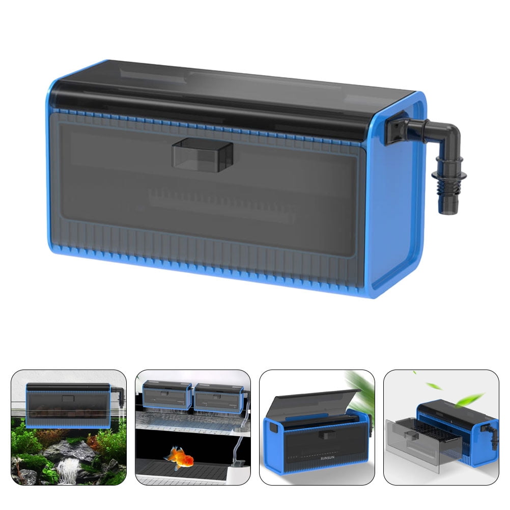 DECOMELODY Fish Tank Filters 1Set Wall-mountable Drawer Design for Pet ...