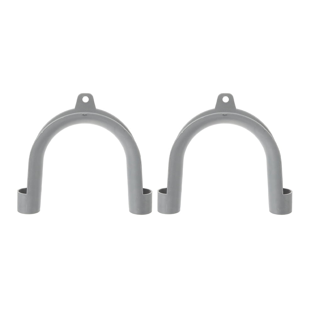 DECOMELODY Grey Plastic U Shaped Hook 2Pcs for Wash Basin Hook and ...