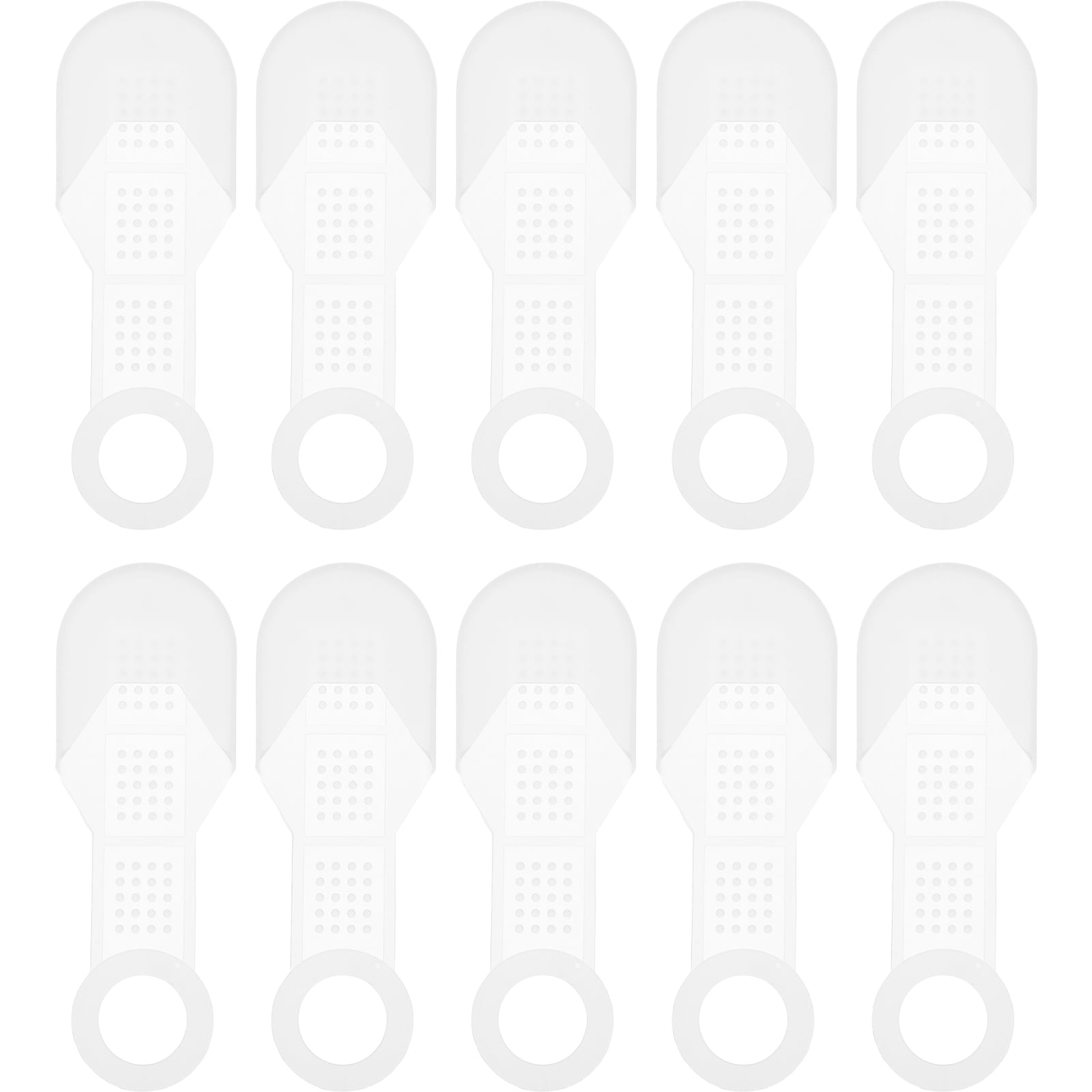 DECOMELODY Non Slip Hanger Grips 10Pack Clear Clothes for Wood Hangers ...