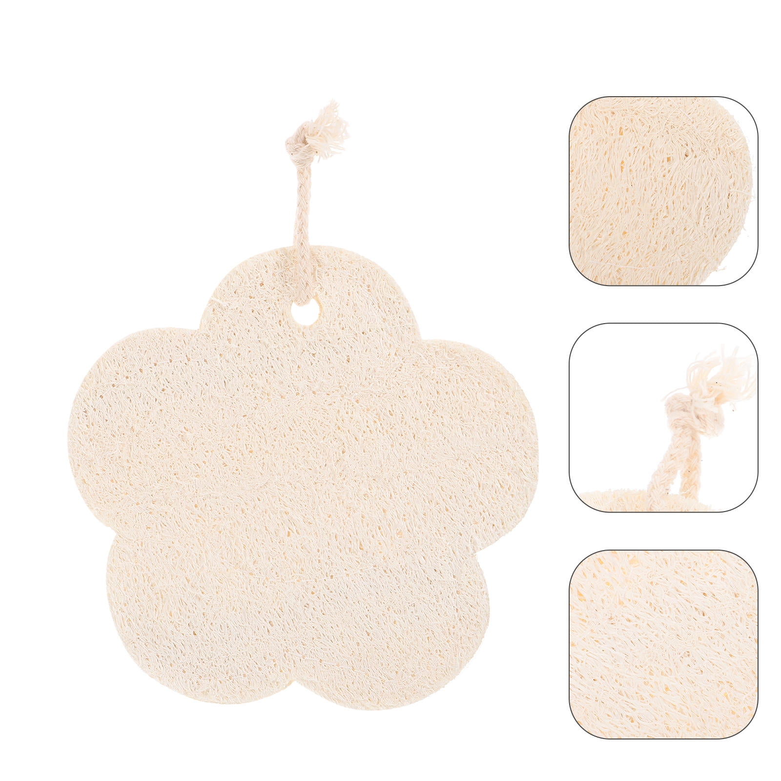 DECOMELODY Shower Loofah 1Pcs in Light Yellow for Men and Women Ideal ...