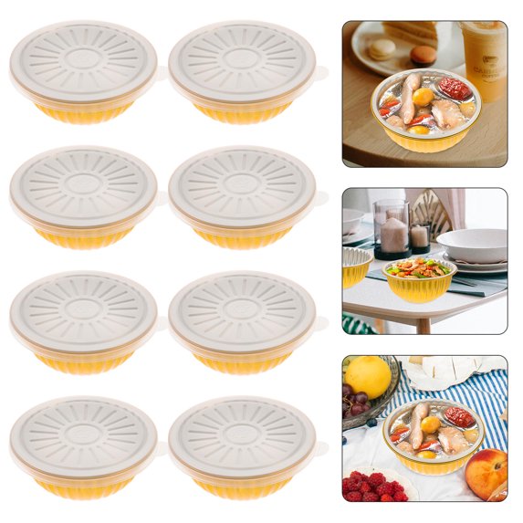 DECOMELODY Snack Pack Containers 20Pcs Gold Aluminium Leak Proof ...