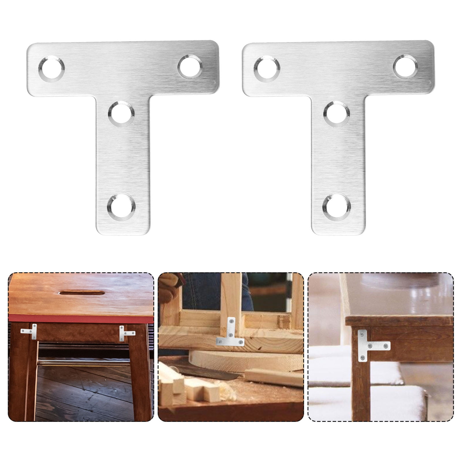 DECOMELODY T-Shaped Joint Gadgets 20Pcs Right Angle Plate for DIY Tools ...