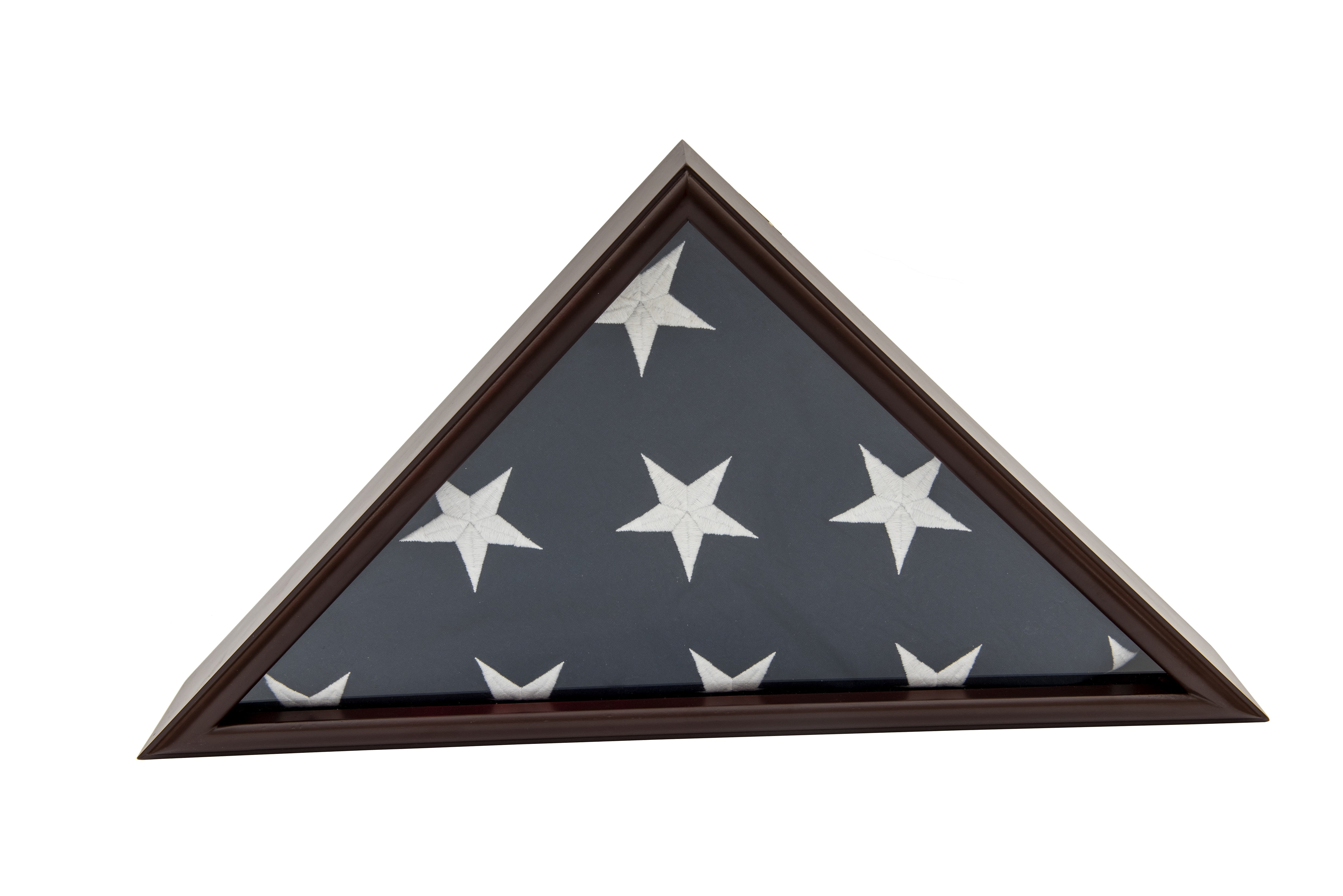 DECOMIL - Burial Flag Display Case , for 5'x9' Flag , Solid Wood ...