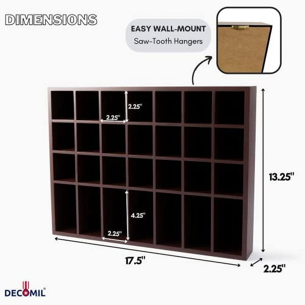 DECOMIL Shot Glass Display Case for Wall & Free Standing, Shot Glass ...