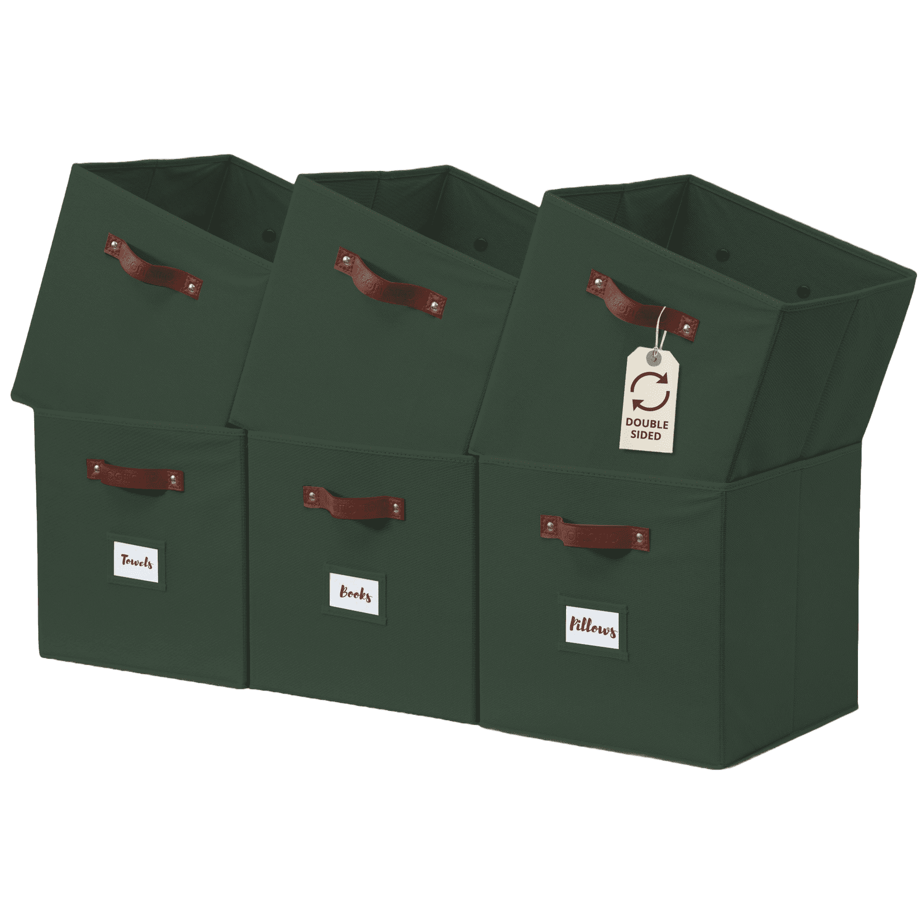 DECOMOMO 11 inch Cube Storage Bin, Fabric Storage Bin, Organizing Cubes ...