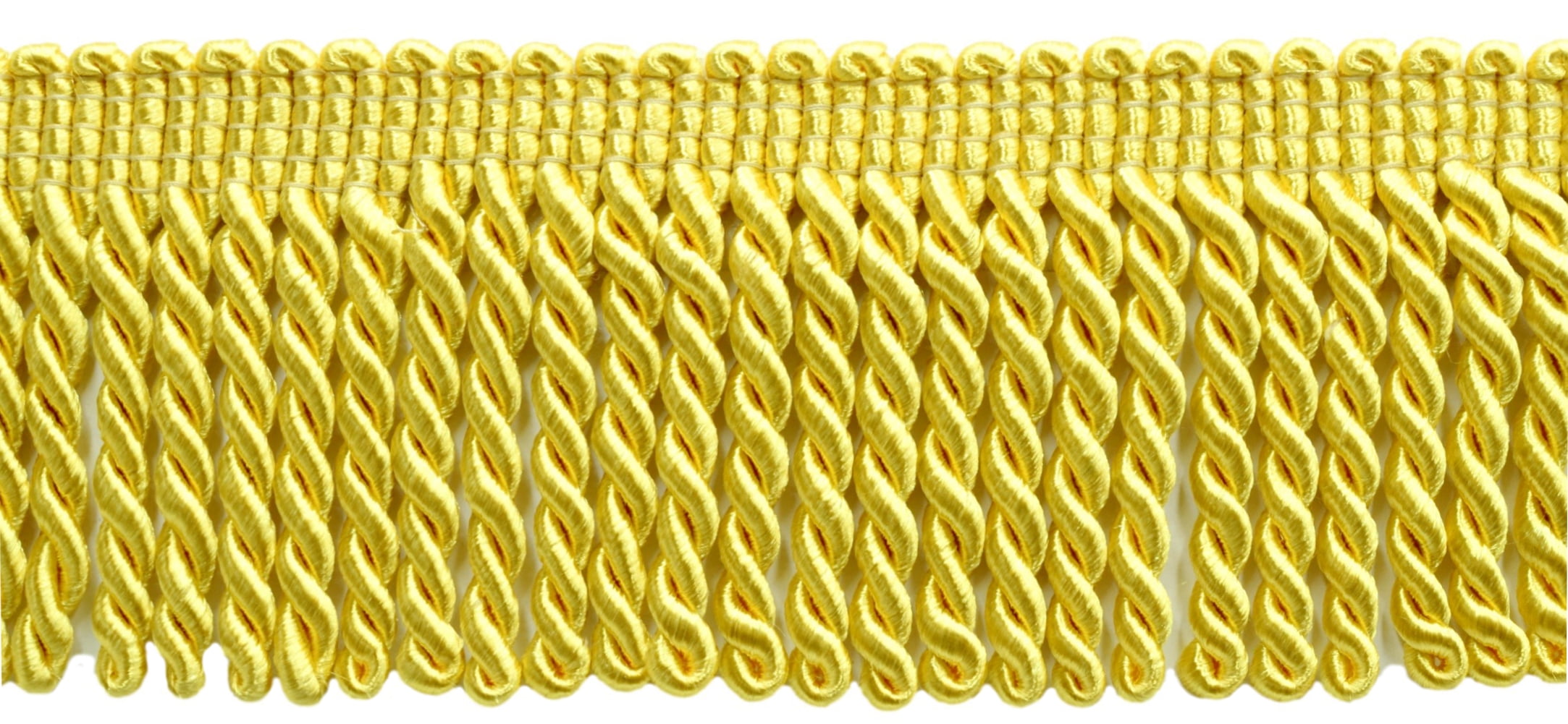 DECOPRO 3" (7.5cm) Basic Trim Solid Collection Satiny Bullion Fringe ...