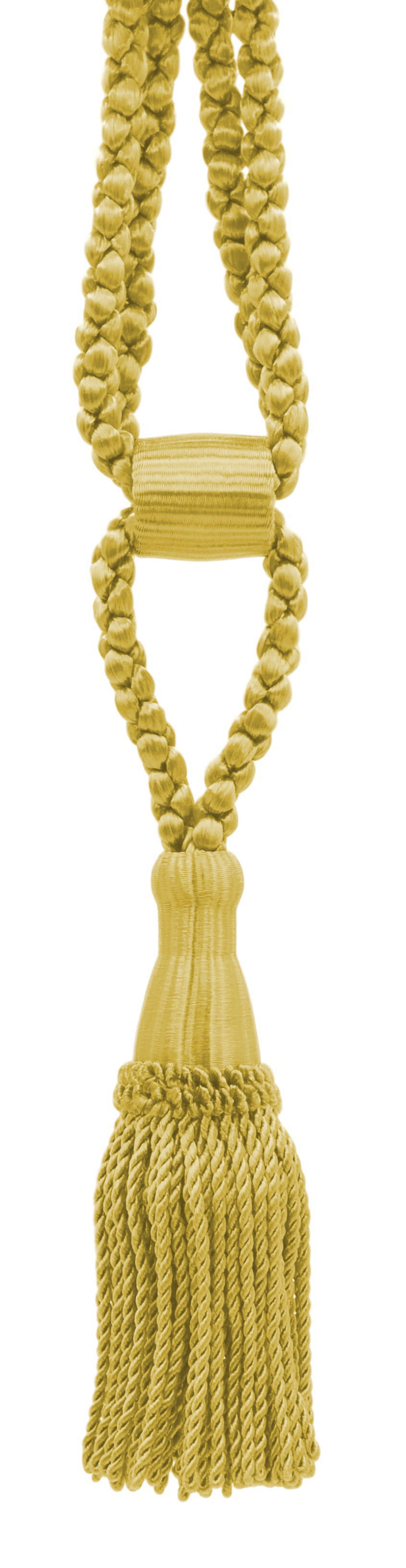 DECOPRO Beautiful Curtain & Drapery Tassel Tieback, Adjustable Cord ...