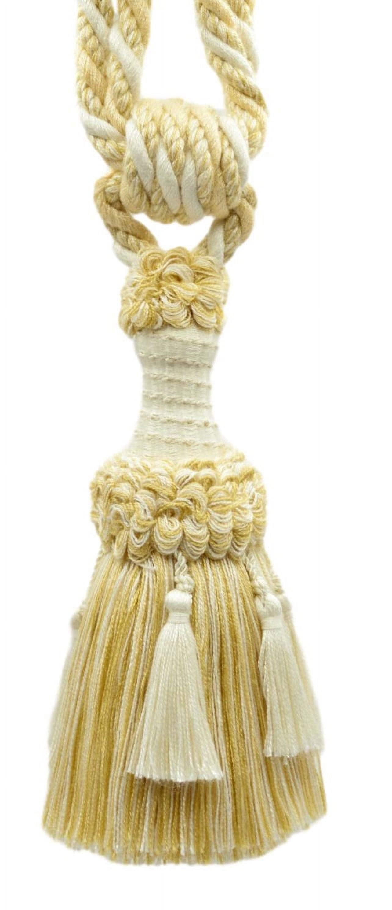 DECOPRO Beautifully Handcrafted Curtain & Drapery Tassel Tieback with ...