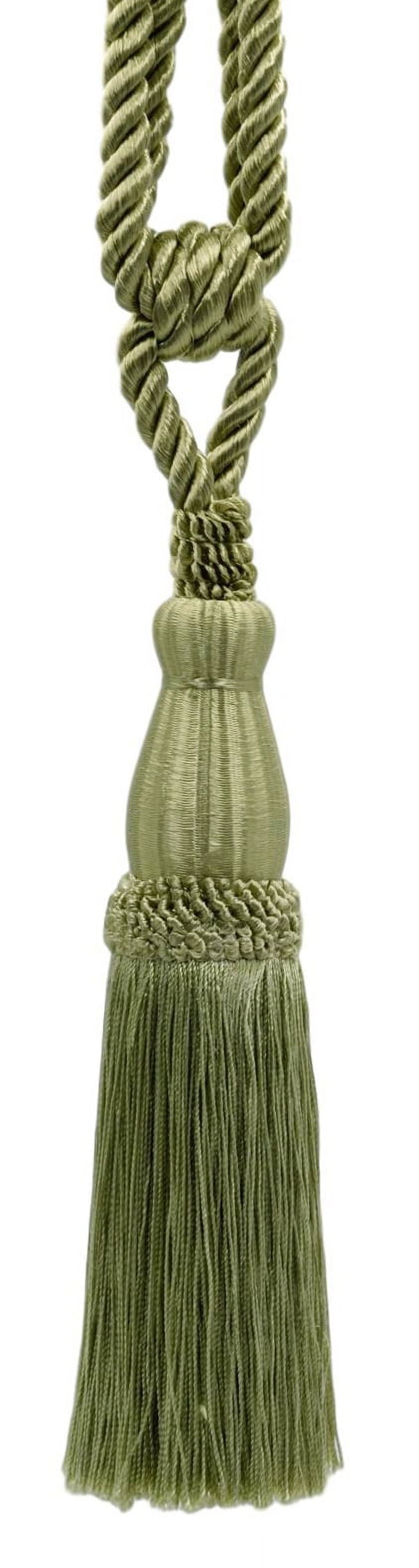 DECOPRO Elegant Lustrous Curtain Tassel Tieback, Tassel Length 8 1/2" (21.5cm), Spread 30" (76cm ...