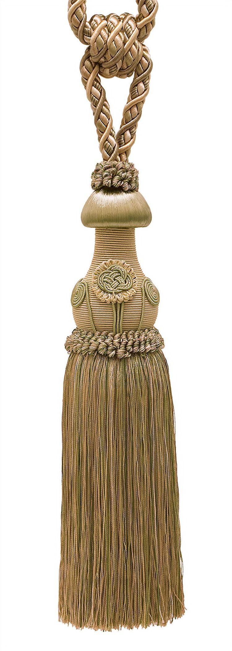 DECOPRO Exquisite Curtain Tassel Tieback with Floral Design - Elegant ...