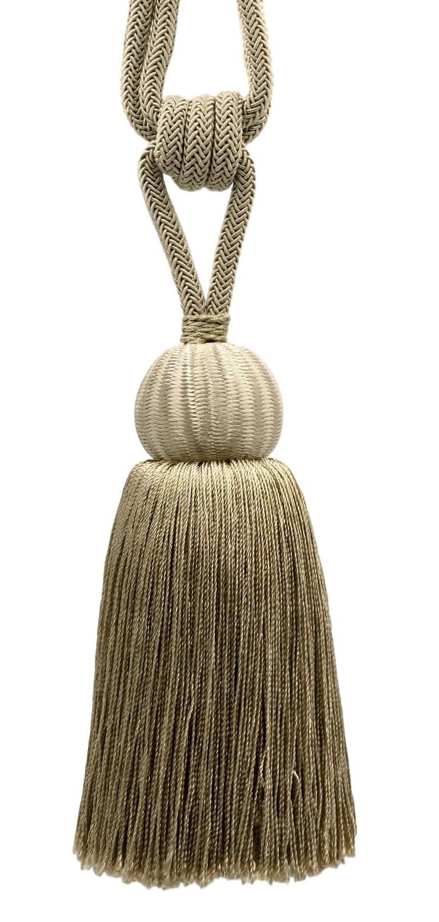 DECOPRO Small Contemporary Curtain & Drapery Tassel Tieback Handcrafted ...