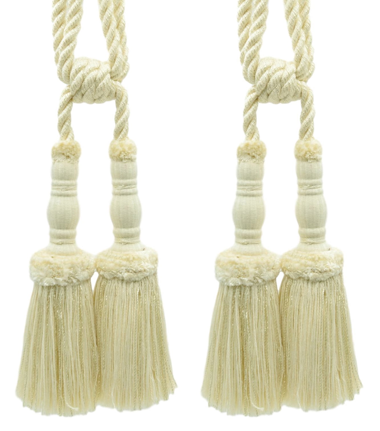 DECOPRO Vintage Curtain & Drapery Tassel Tieback with Chenille Accent ...