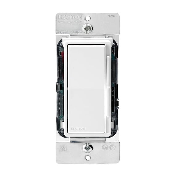 Leviton Decora Rocker Slide Dimmer, Single Pole Inline Light Switch ...