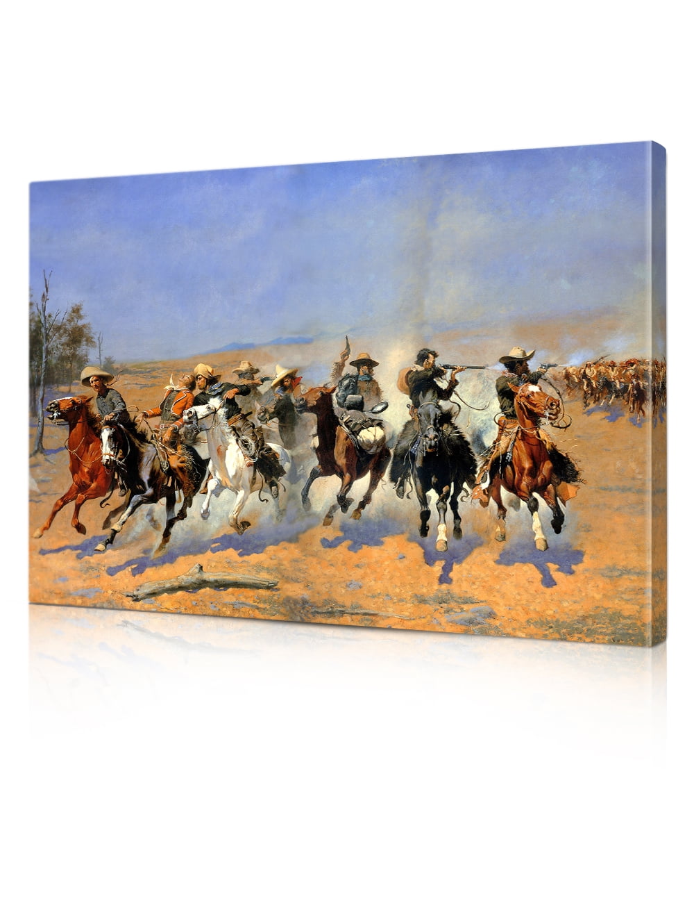 DECORARTS -A Dash for the Timber, Frederic Remington Classic Art ...
