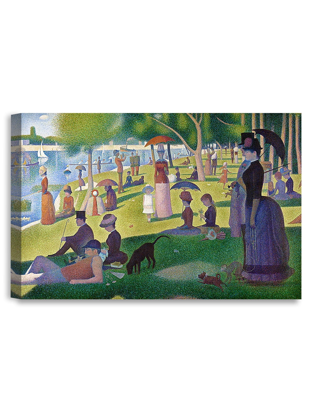 DECORARTS - A Sunday on La Grande Jatte by Georges Seurat. Oil Painting ...