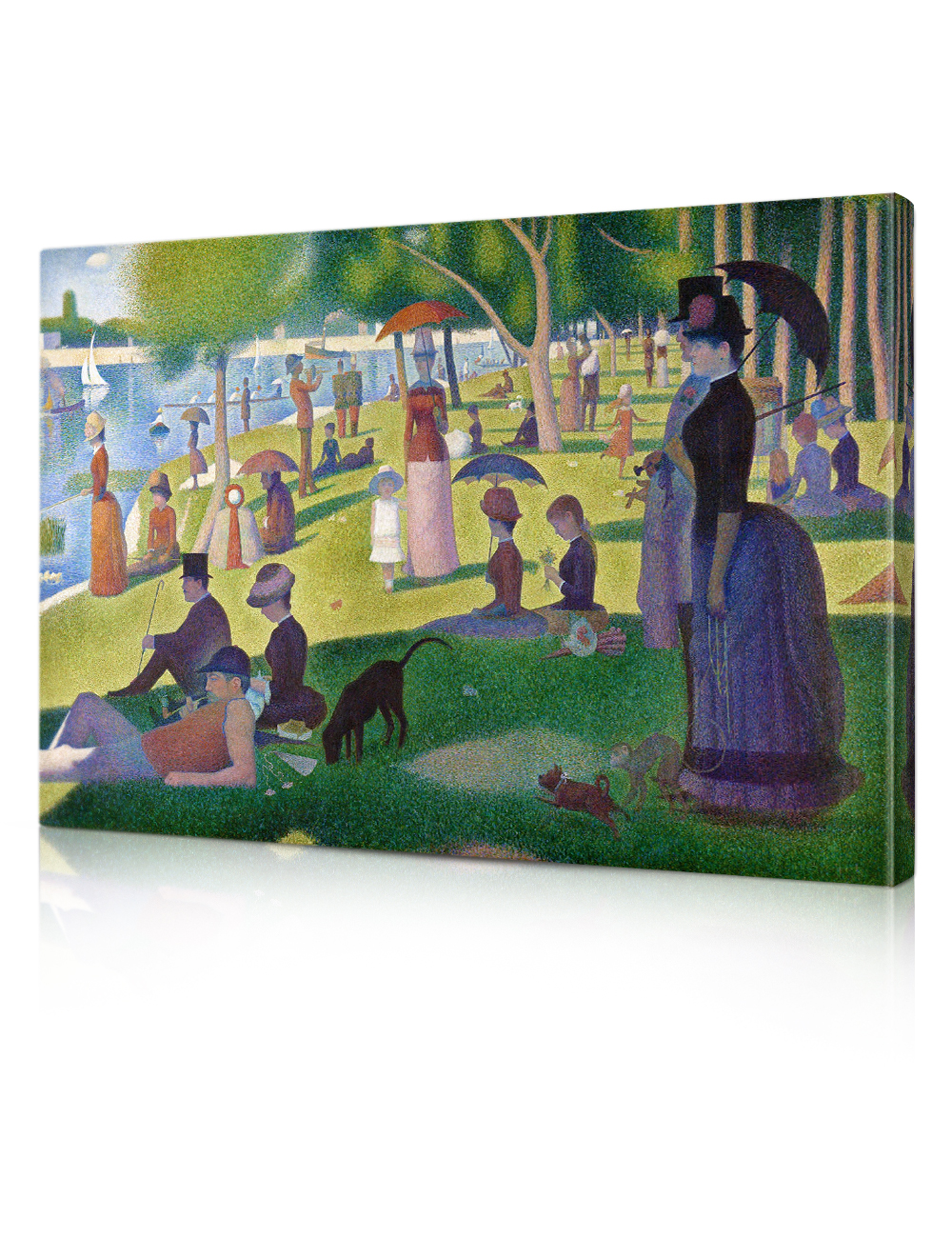 DECORARTS - A Sunday on La Grande Jatte by Georges Seurat. Oil Painting ...