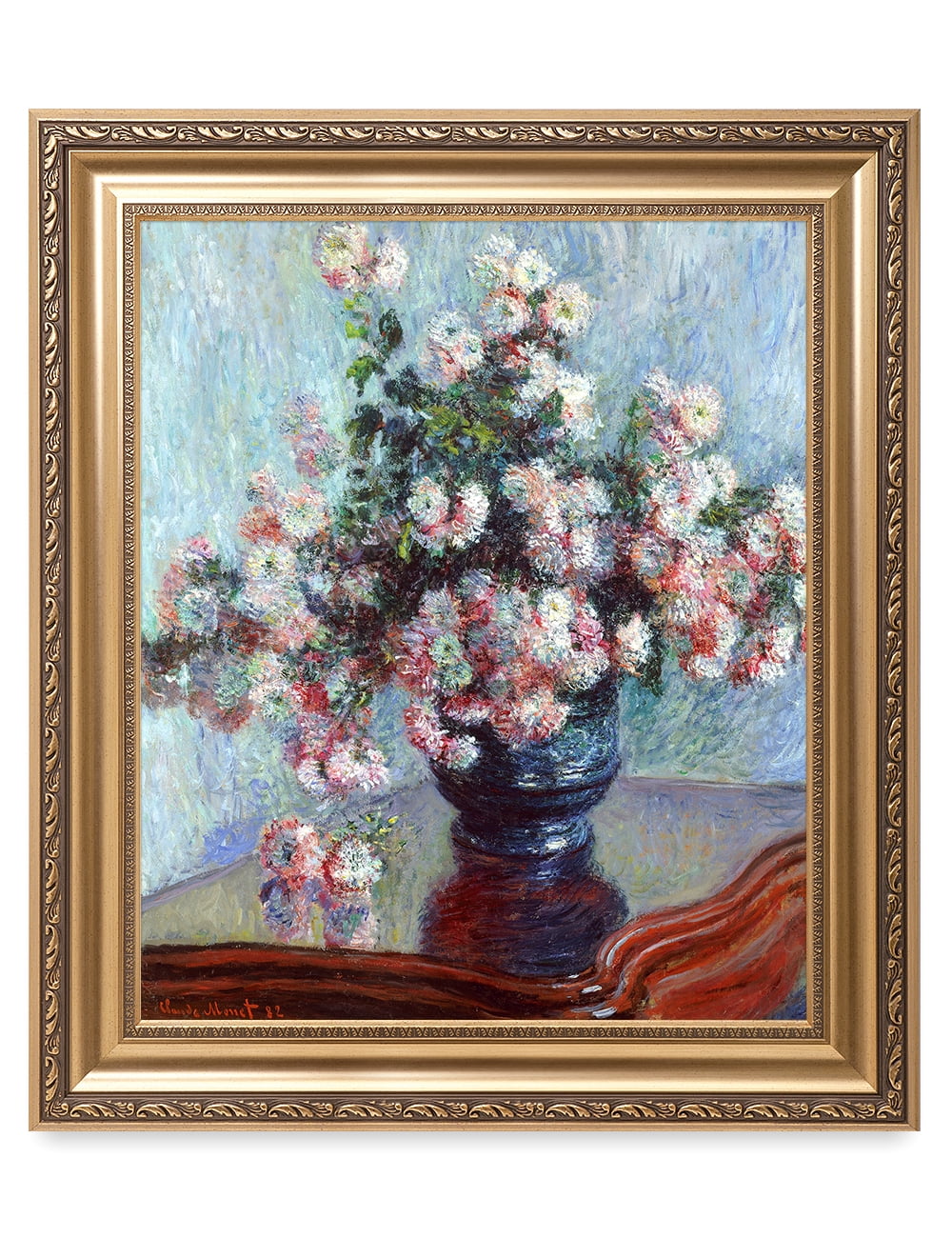 DECORARTS - Chrysanthemums by Claude Monet. Classic Art Reproduction ...