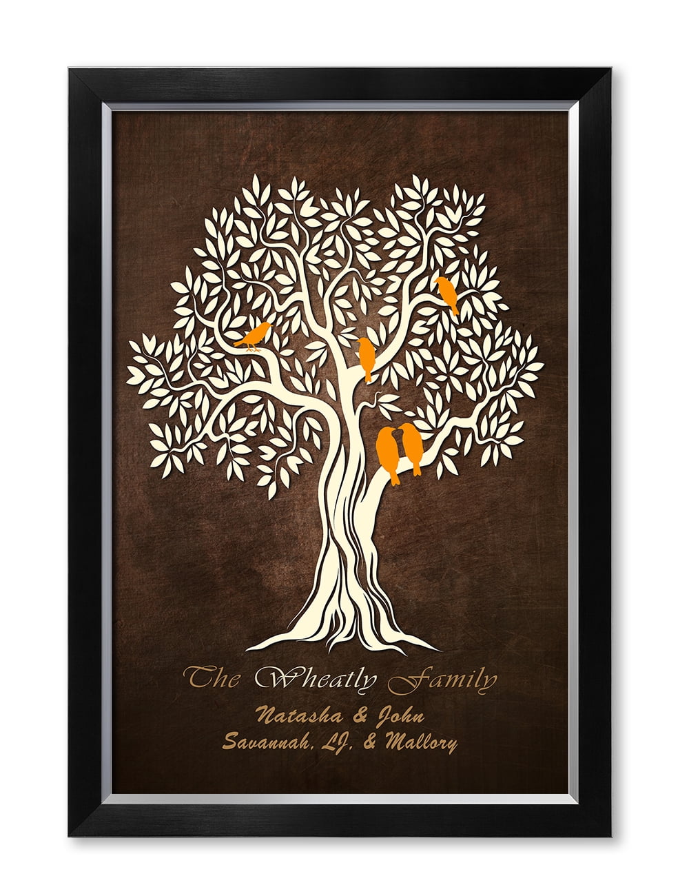 DECORARTS -Family Tree Personalized Artwork with Names, Customized ...