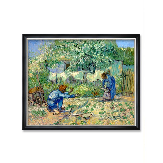 DECORARTS - First Steps, after Millet by Vincent Van Gogh Art ...