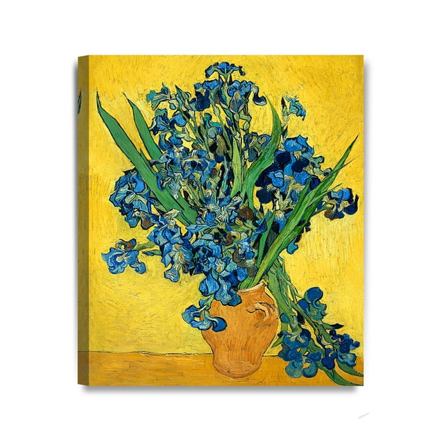 DECORARTS - Irises Vase Flower by Vincent Van Gogh. Oil Painting ...