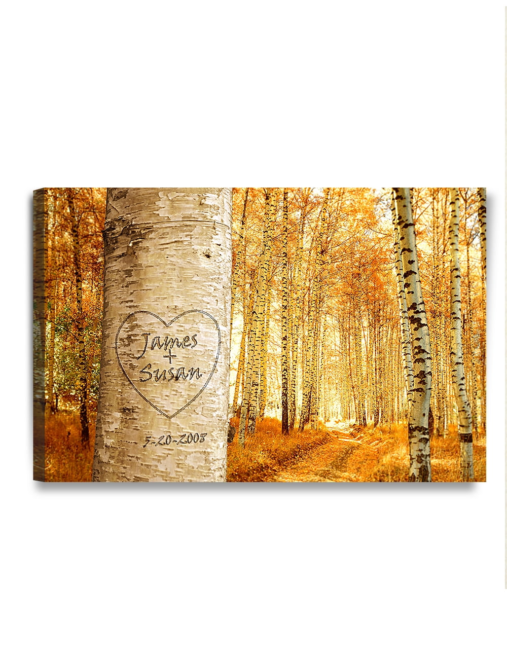 DECORARTS - Love Grows Personalized Canvas Prints Gift, Includes Names ...
