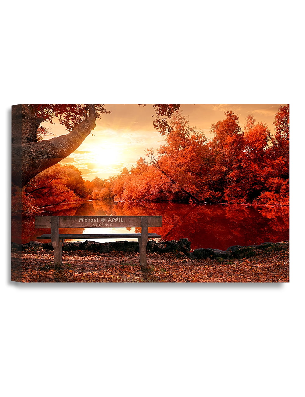 DECORARTS - Love Never Fade Personalized Canvas Prints Gift, includes ...