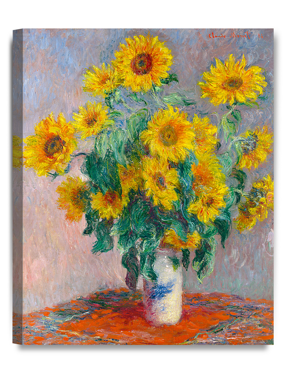 Claude Monet "Sunflowers" Removable Wall Art - Walmart.com