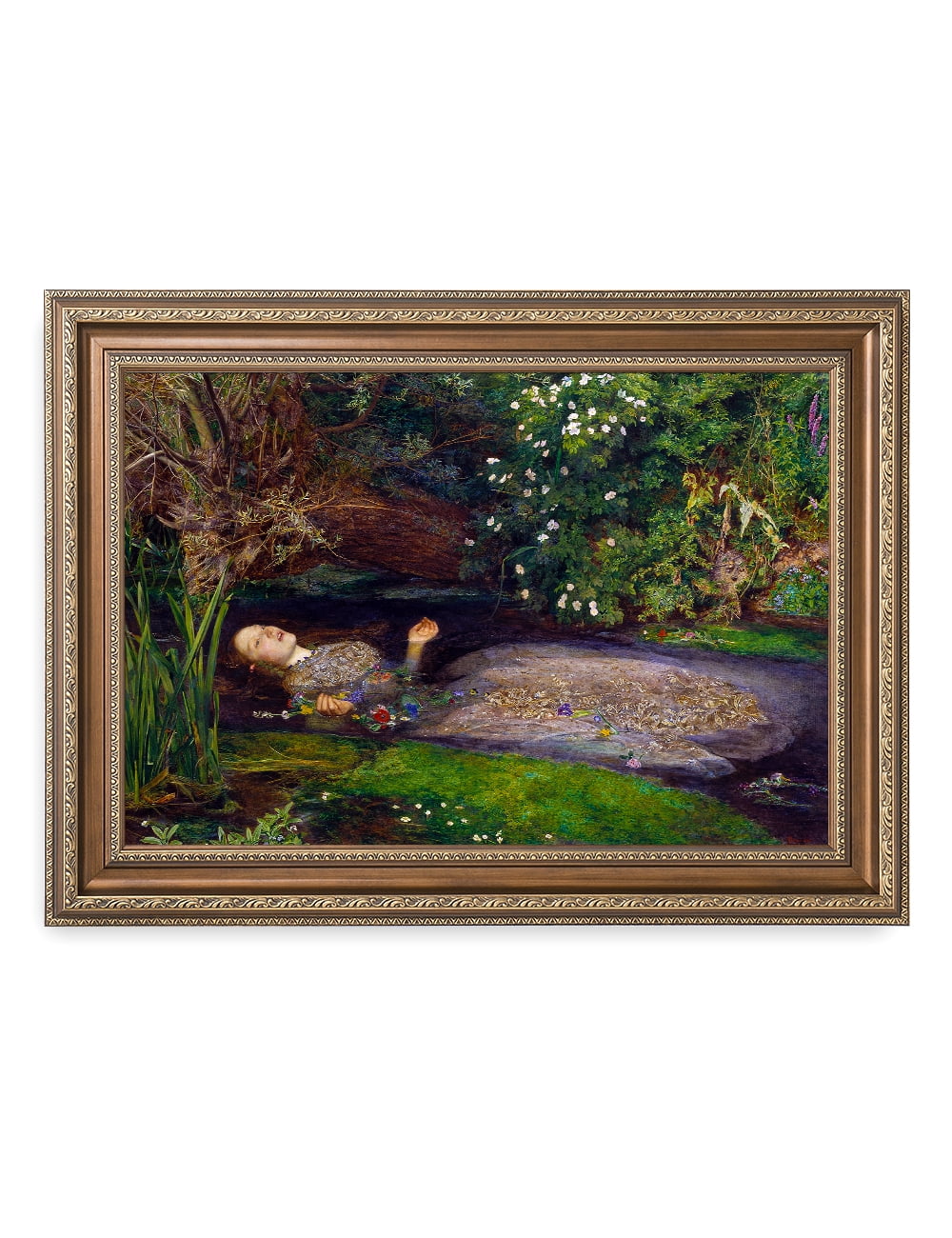 DECORARTS - Ophelia by John Everett Millais. Giclee Print on Canvas ...