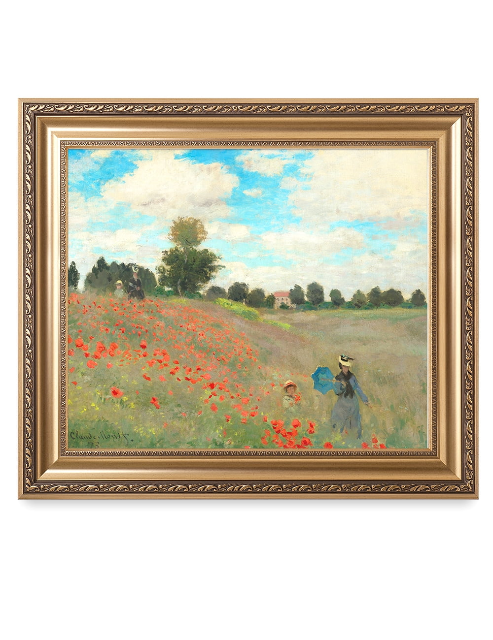 DECORARTS - Poppies at Argenteuil, 1873 by Claude Monet. Classic Art ...