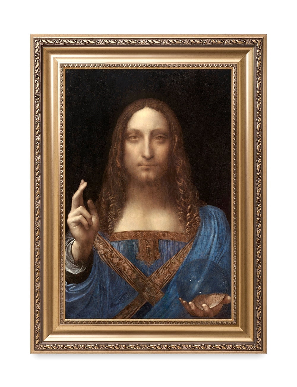 DECORARTS - Portrait Of Christ in Salvator Mundi by Leonardo Da Vinci. Giclee Prints on Acid ...