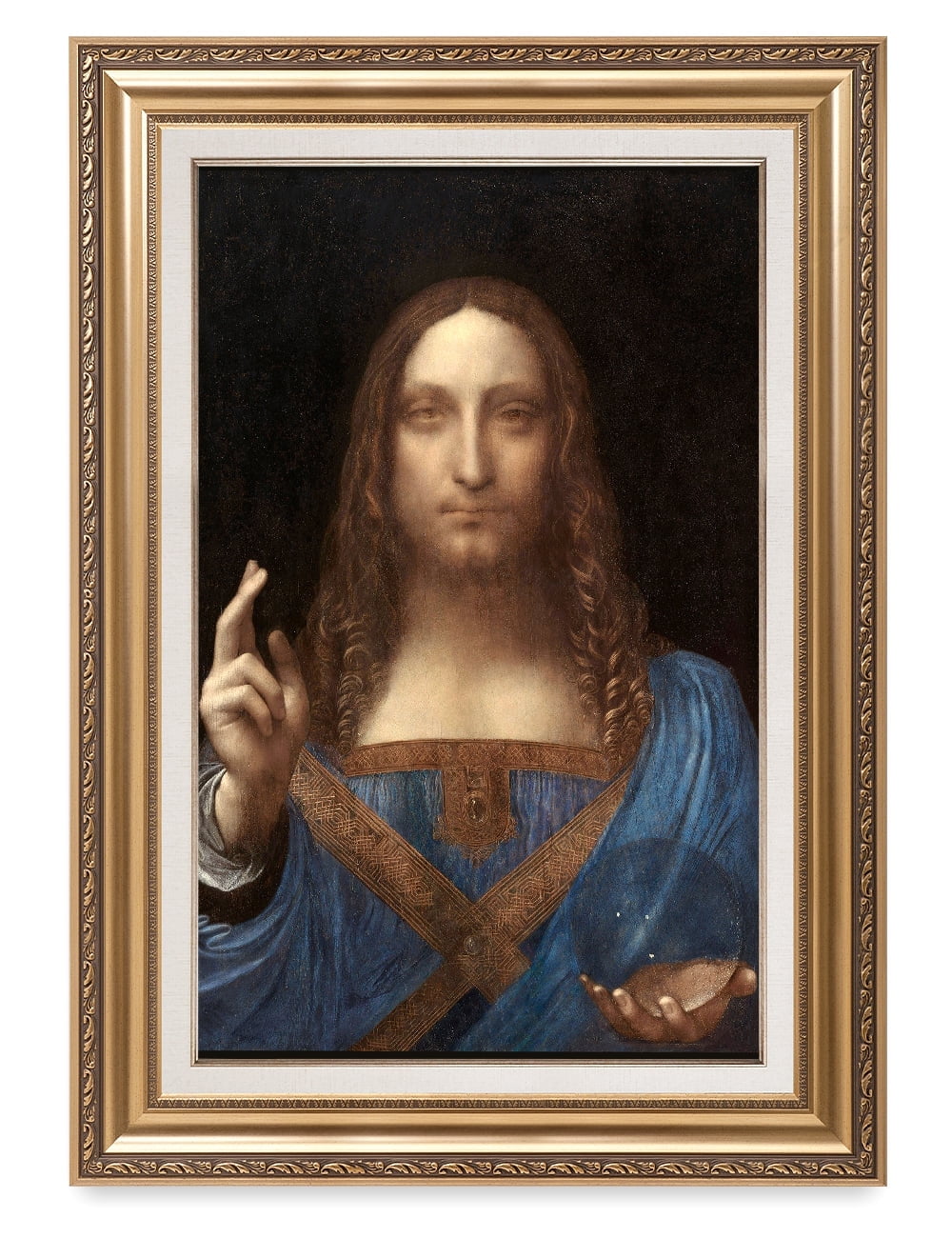 DECORARTS - Portrait Of Christ in Salvator Mundi by Leonardo Da Vinci. World Famous Painting ...