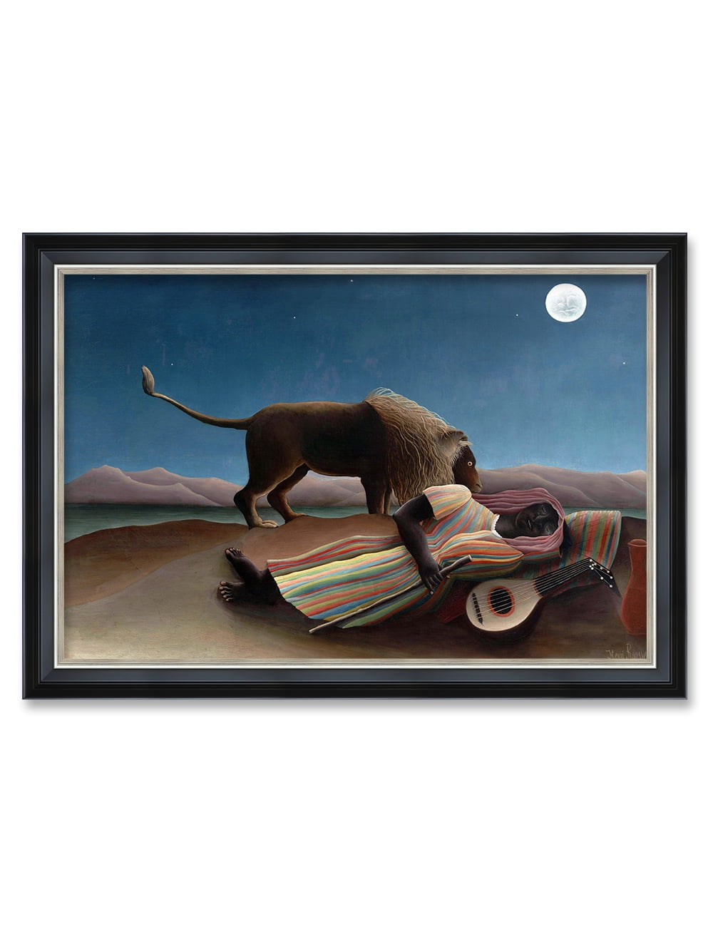 DECORARTS - Sleeping Gypsy by Henri Rousseau. Oil Painting Reproduction ...