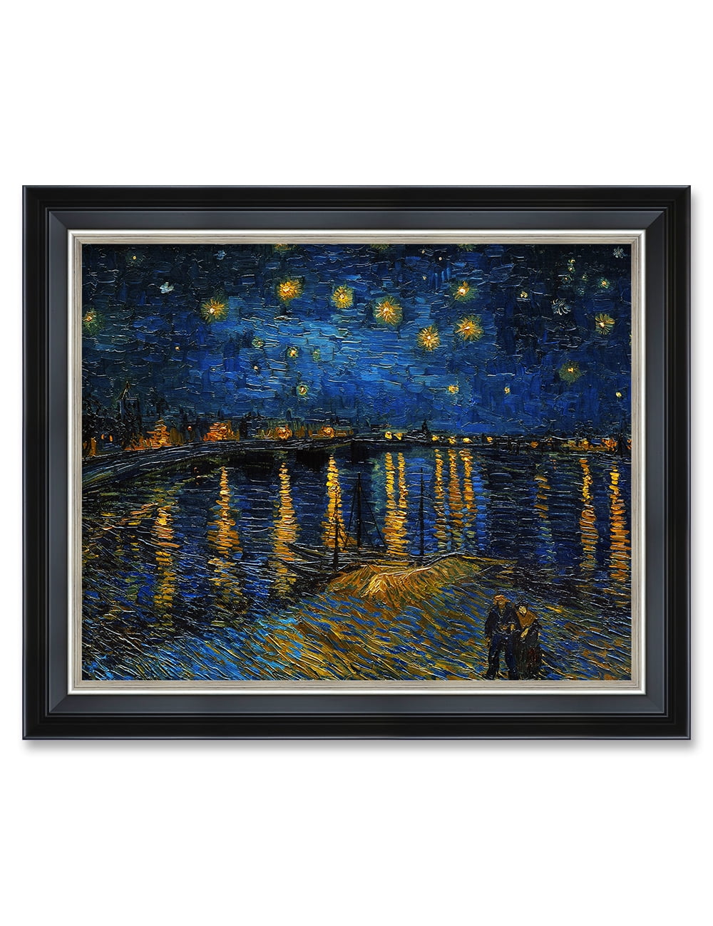 DECORARTS Starry Night Over The Rhone by Van Gogh Framed Print 20x16 ...