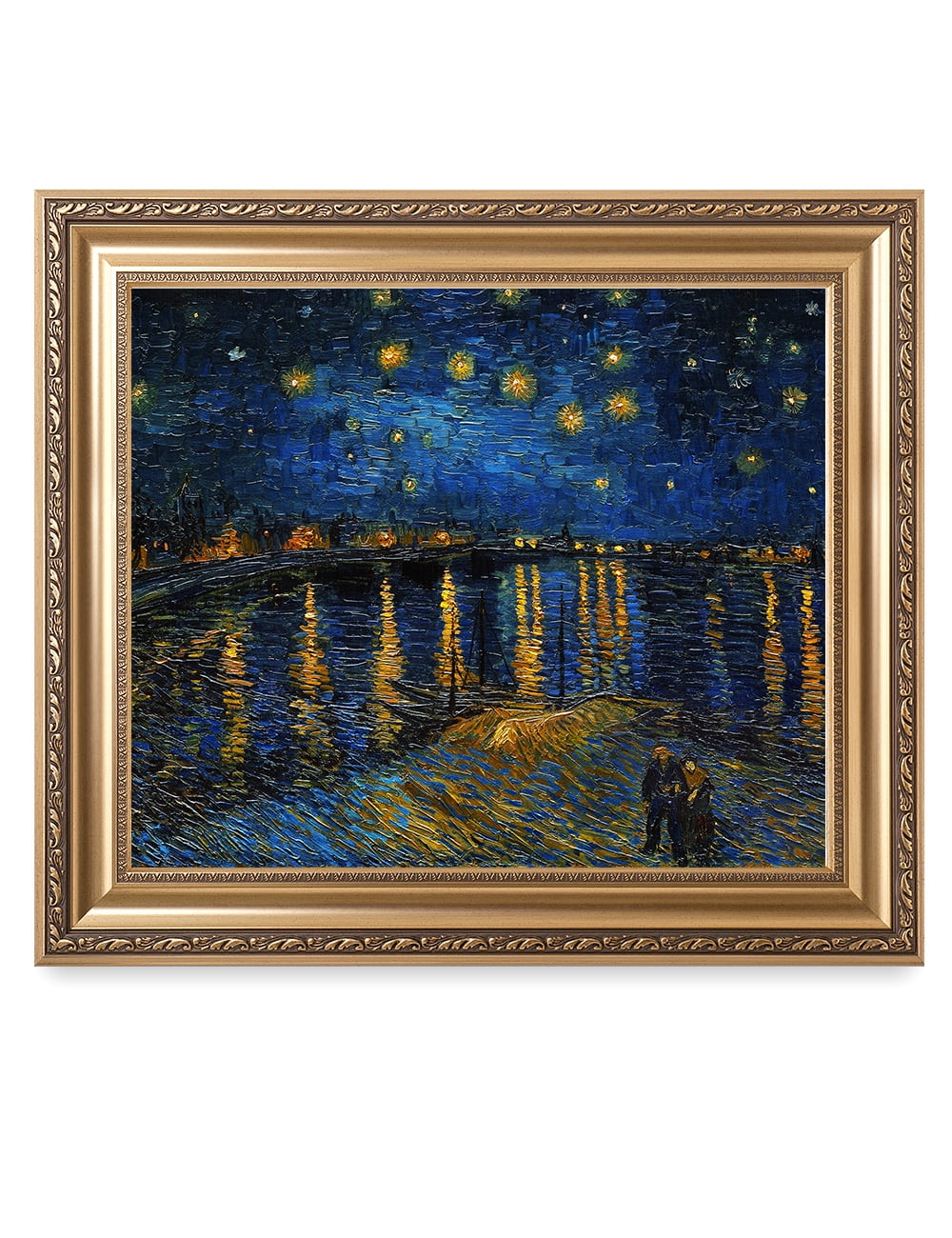DECORARTS - Starry Night Over The Rhone - Vincent Van Gogh. Giclee Print on Canvas with matching ...