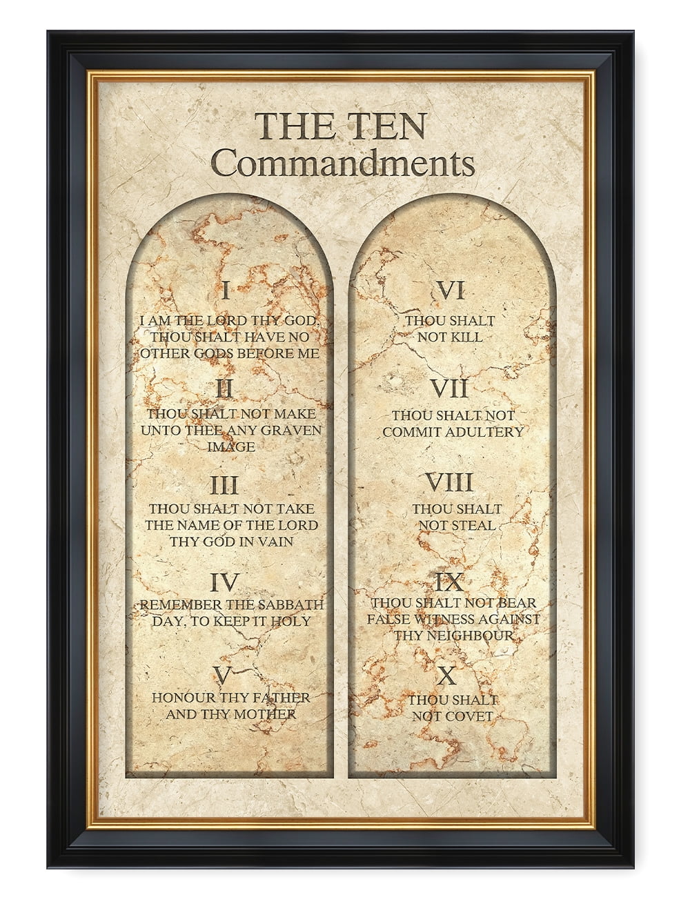 DECORARTS - The Ten Commandments Wall Decor (Reformed Christians ...