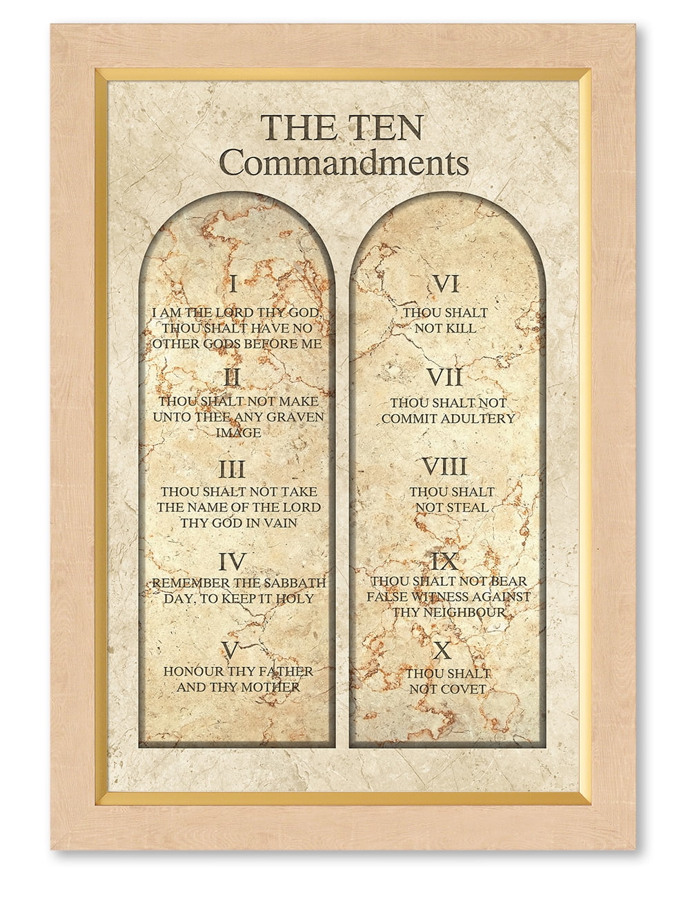DECORARTS - The Ten Commandments Wall Decor (Reformed Christians ...
