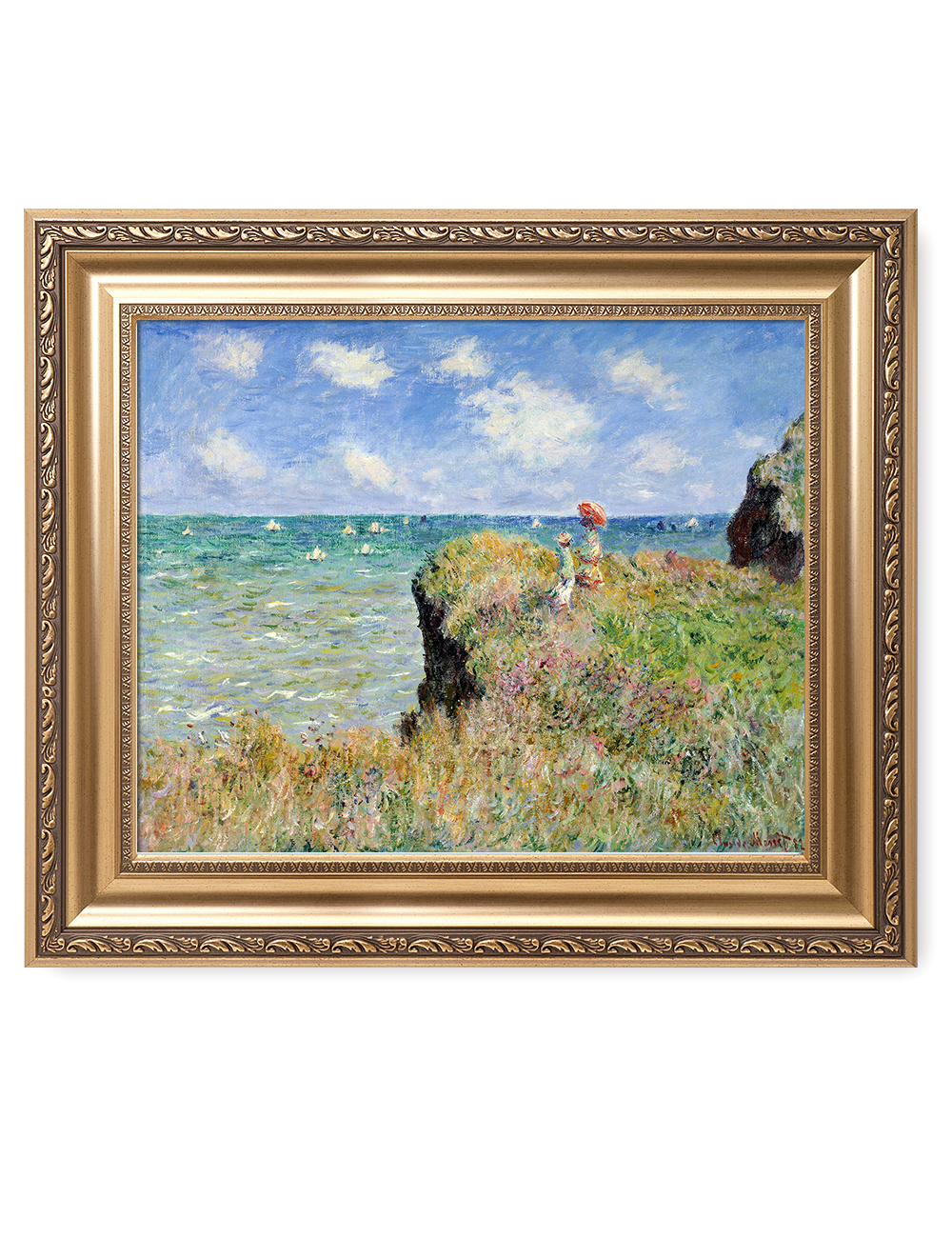 DECORARTS - The Cliff Walk At Pourville by Claude Monet. Classic Art ...