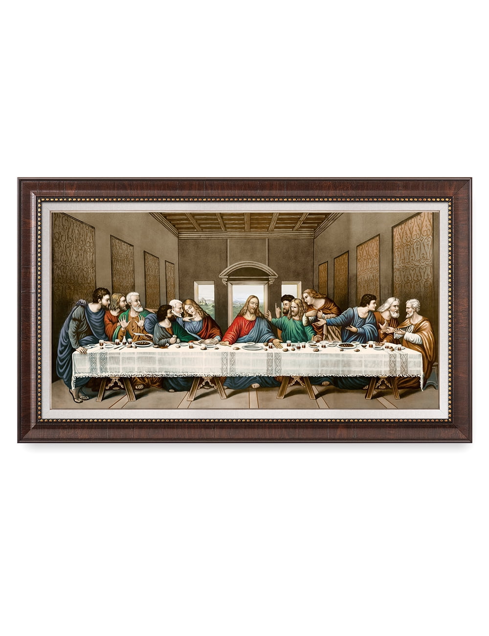 DECORARTS-The Last Supper by Leonardo da Vinci. Framed size: 33x19 ...