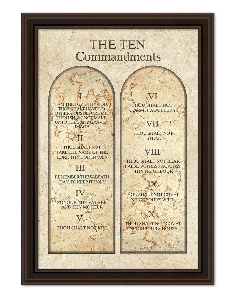 DECORARTS - The Ten Commandments (Catholic Church Edition), Catholic ...