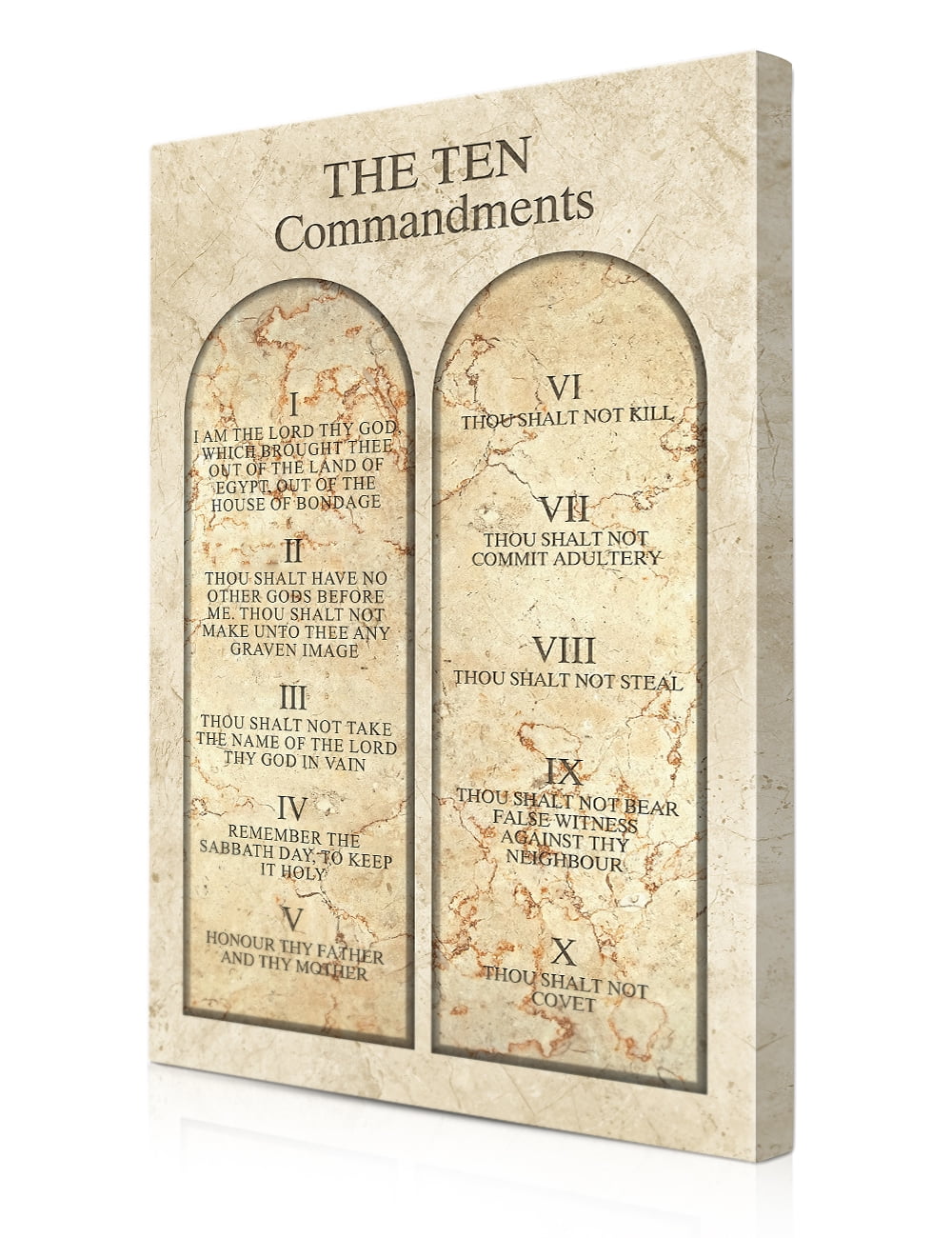 DECORARTS - The Ten Commandments (The Talmud Version), Religious Wall ...